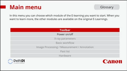 E-learning for Canon CXDI Control Software NE - Canon Medical ...